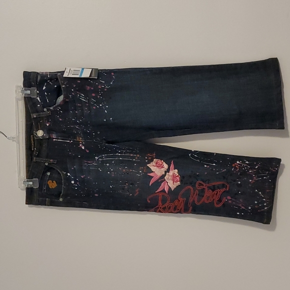 Rocawear | Pants & Jumpsuits | Nwt Rocawear Embellished Denim Capri ...